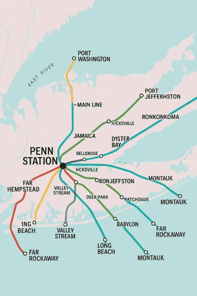 LIRR Map: Routes, Stops & Service Information
