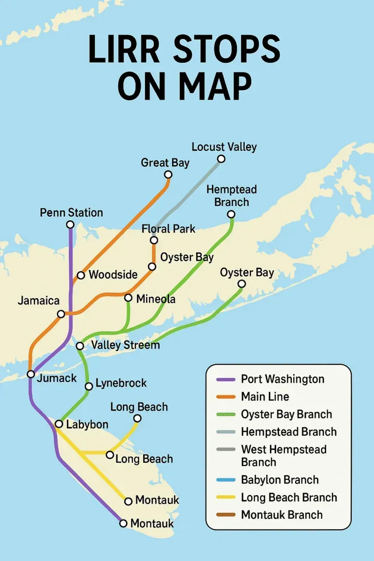 LIRR Stops – Complete Station List Across Lines